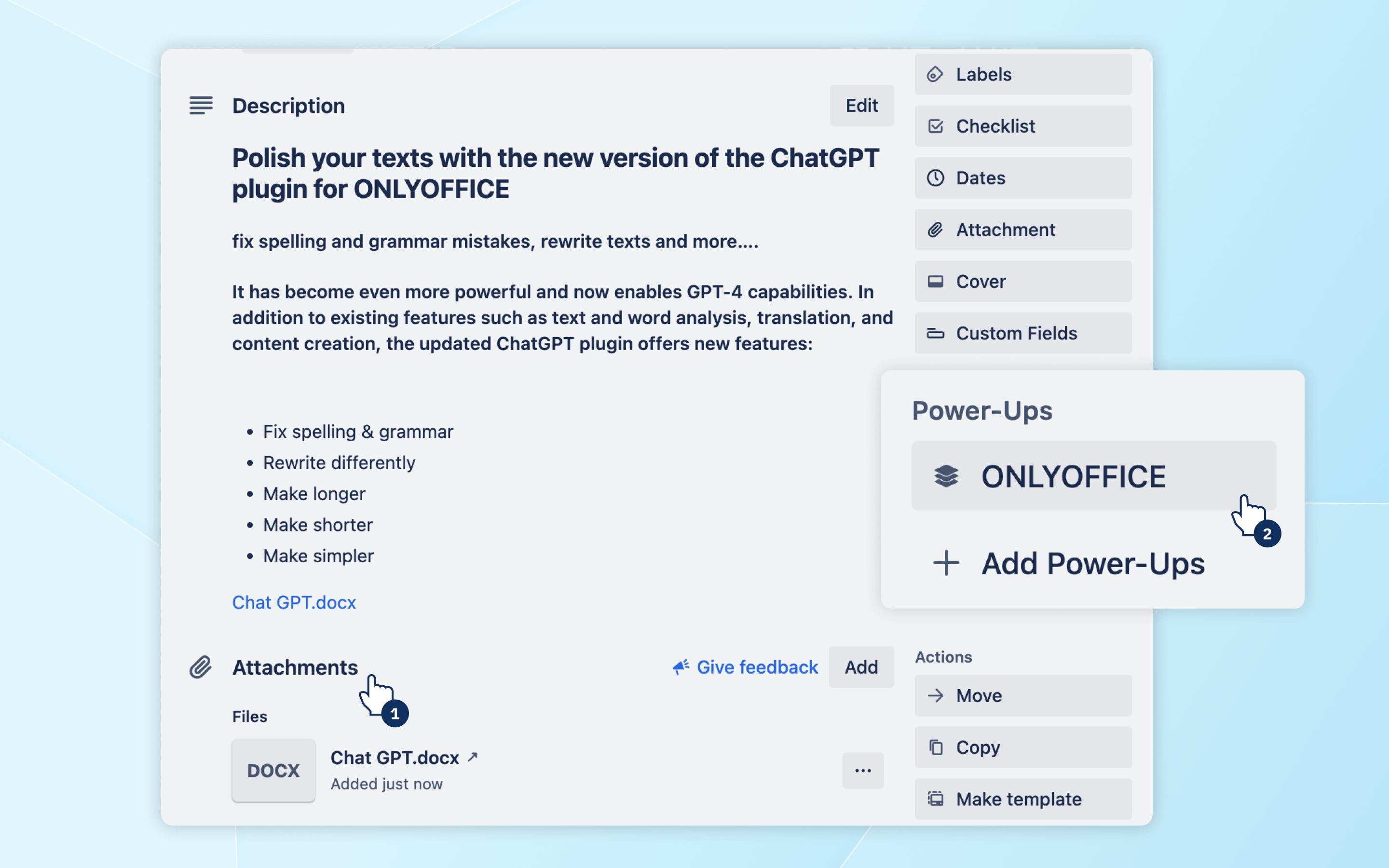 ONLYOFFICE Power-Up | Trello